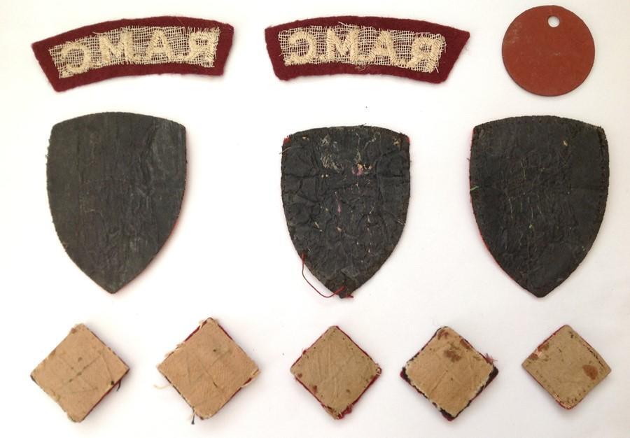 WW2 / 1950's British RAMC insignia group comprising of pair RAMC ...