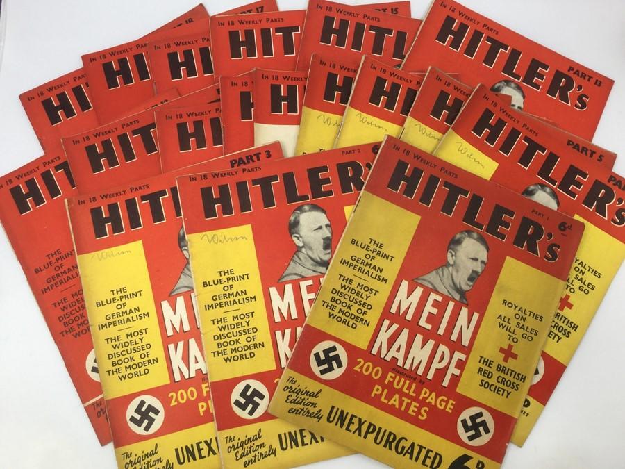 WW2 British edition in 18 weekly parts of Hitler's Mein Kampf . Full ...
