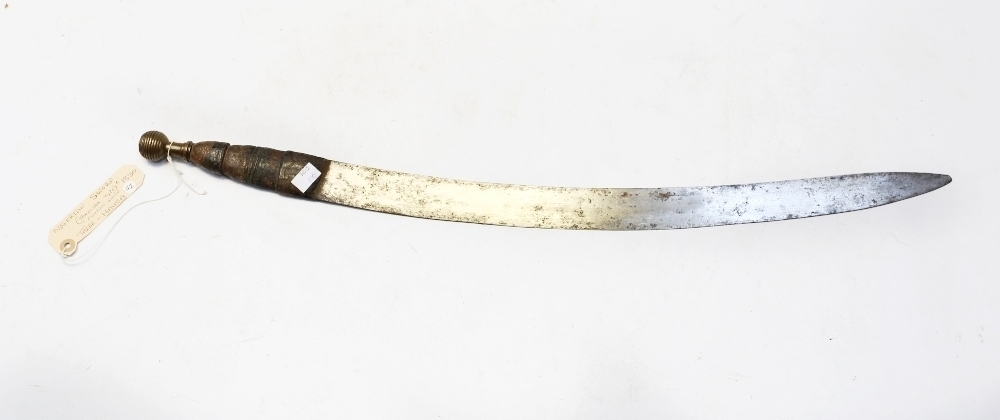 A circa 1800 sword, Nigerian sword, Tacuba type fighting sword, Housa ...