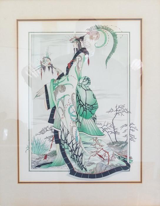 J.C. Graham Illingworth (British, 1953), Mask, signed and inscribed l.l ...