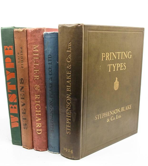 Typography & Printing. Five trade catalogues, 1920s-40s, comprising ...